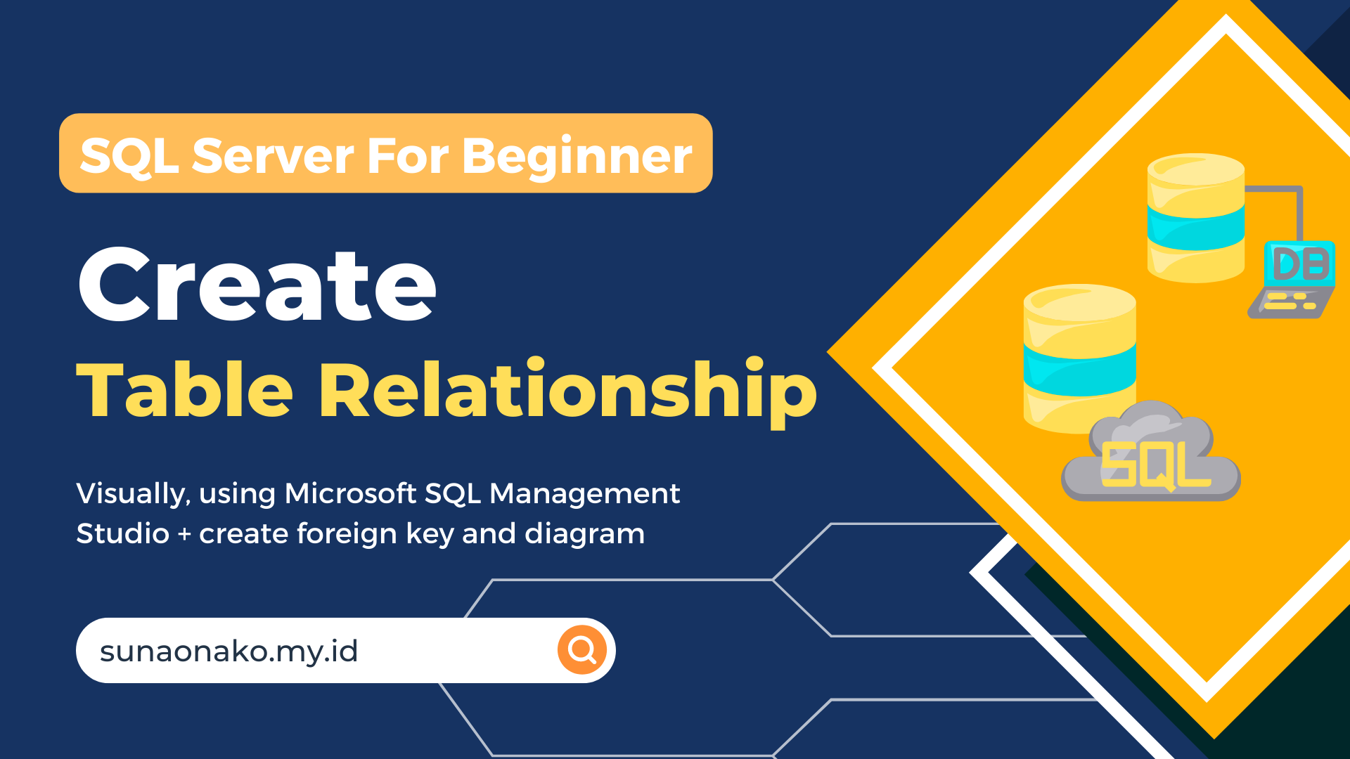 Microsoft SQL Server Management Studio, Membuat Tabel Relasi