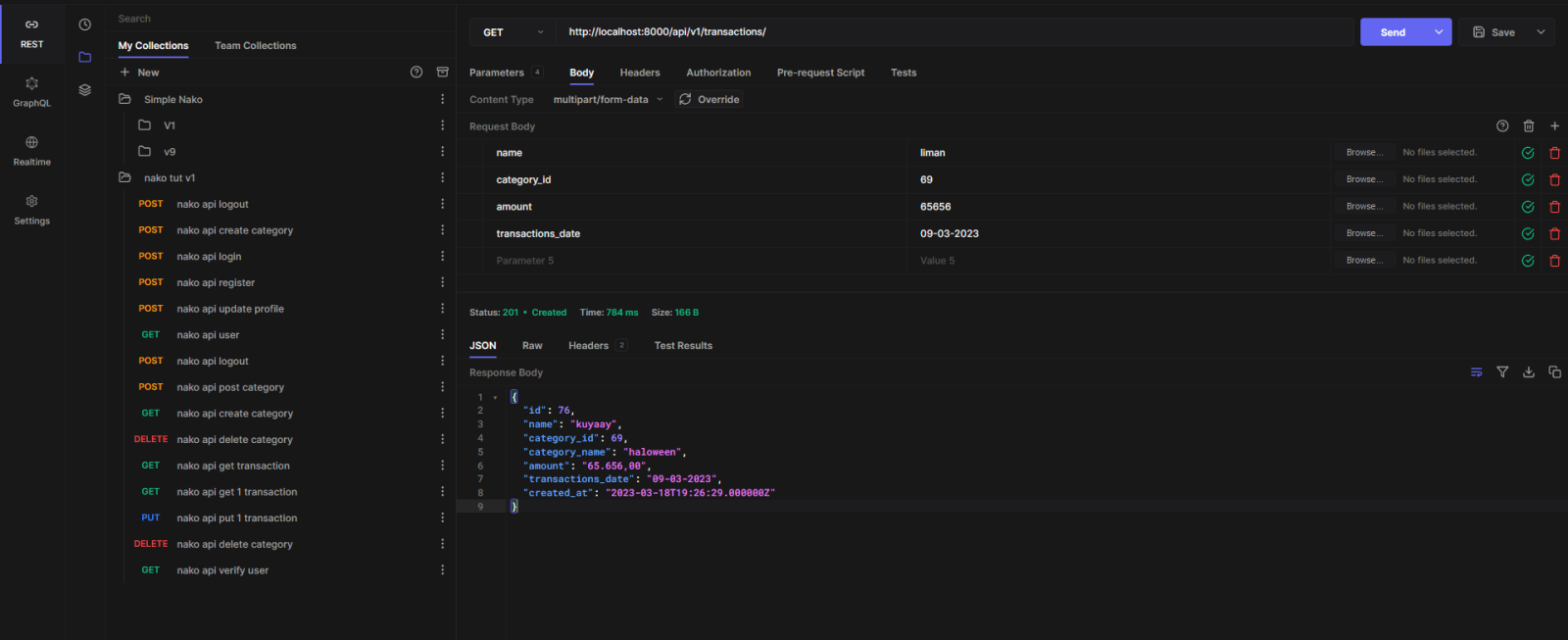 Koding Flutter RESTful API dengan laravel dan auth sanctum